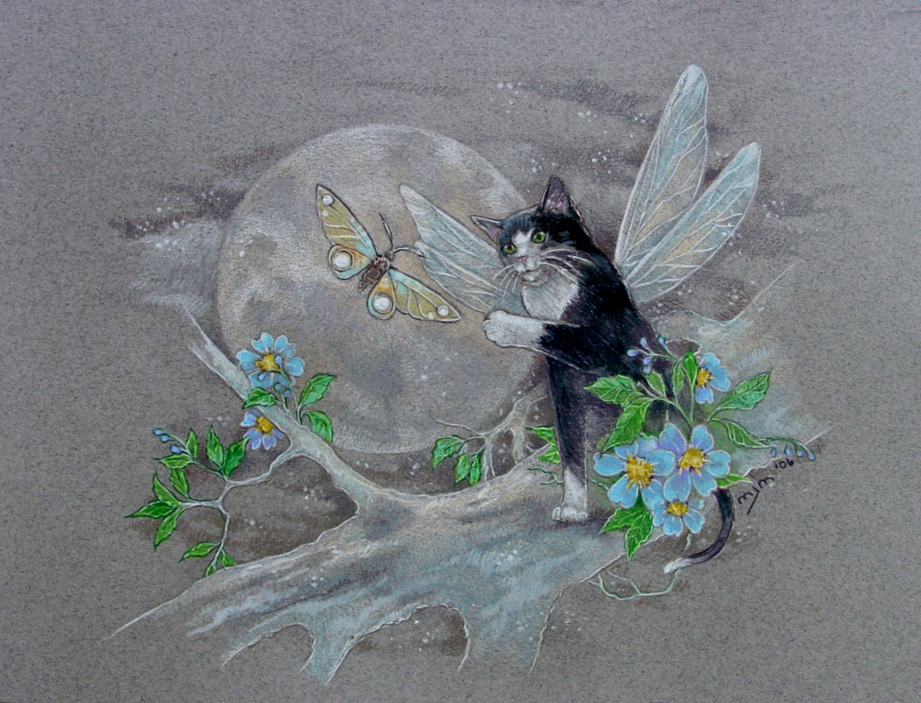 Fairy Cat Moth – Friendly Dragon Prints
